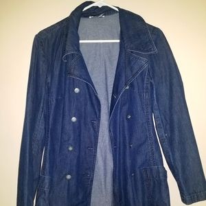Jackets & Coats | Retro Blue Jean Jacket Med | Poshmark